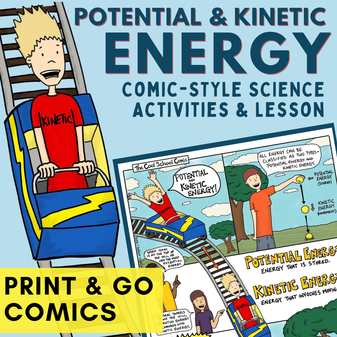 Potential and Kinetic Energy Comic Strip - Cool School Comics