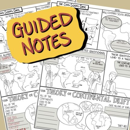 Continental Drift Comic and Doodle Notes - Cool School Comics