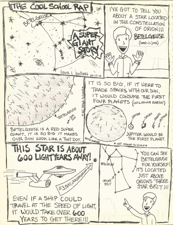 Light, Stars, and Explosions... Oh, My! - Cool School Comics