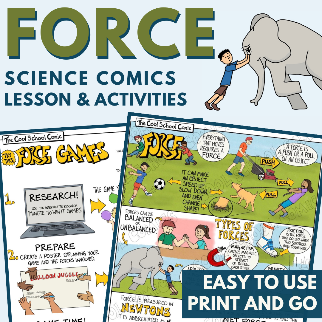 Force and Motion Lesson Plan - Cool School Comics