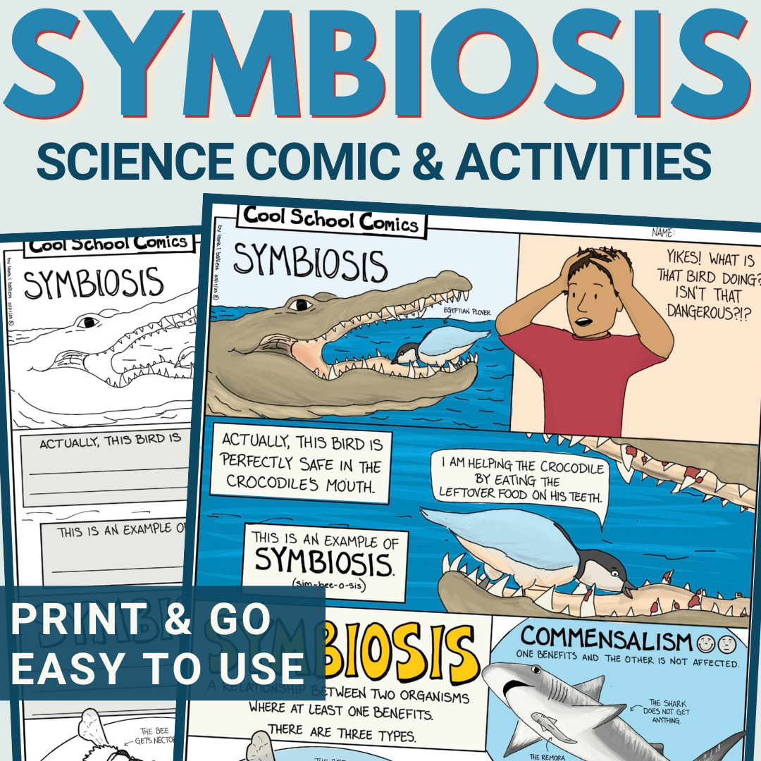 Symbiosis Comic & Doodle Notes Activity - Cool School Comics