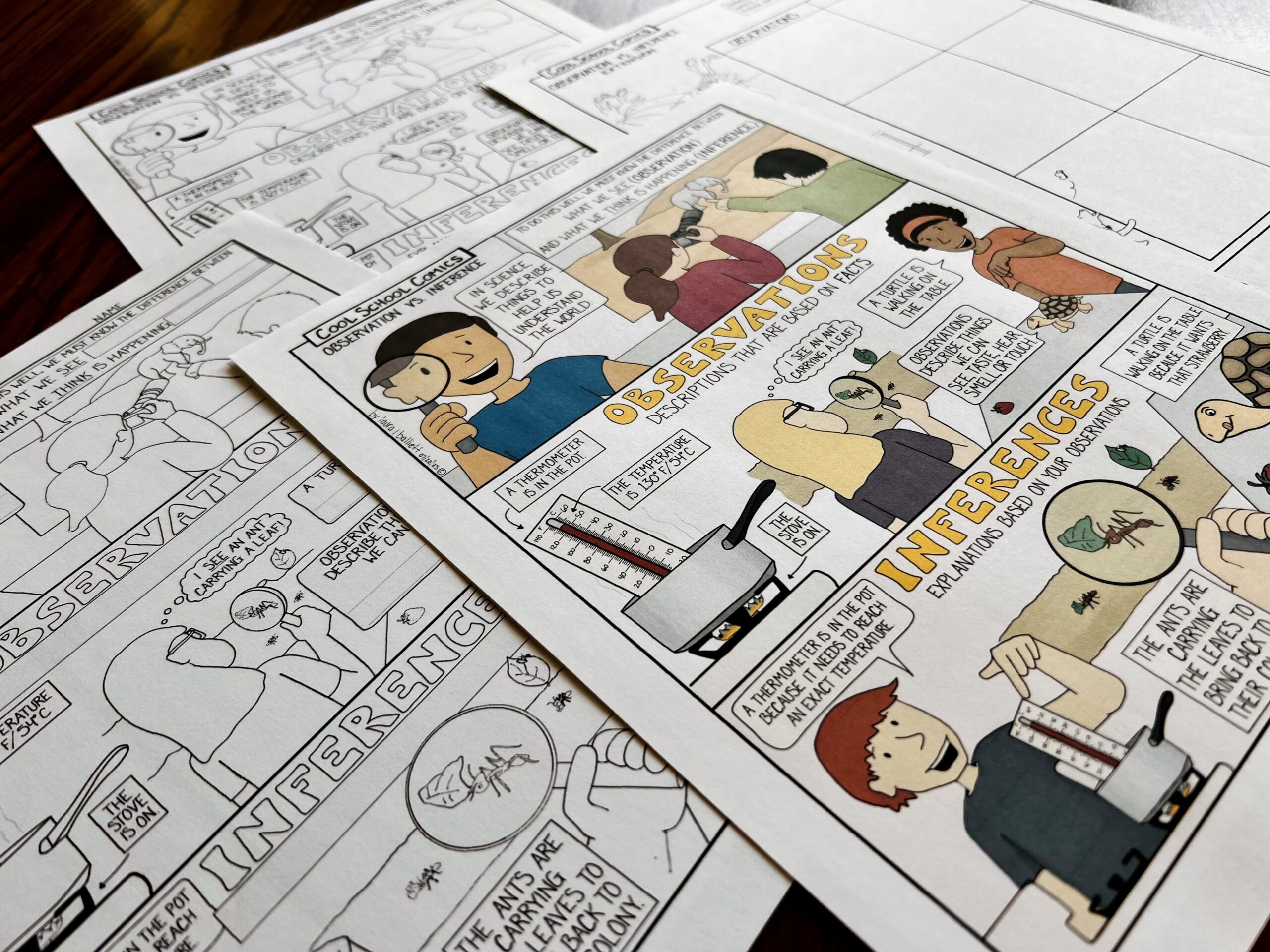 Observation vs Inference: Observing the Difference - Cool School Comics