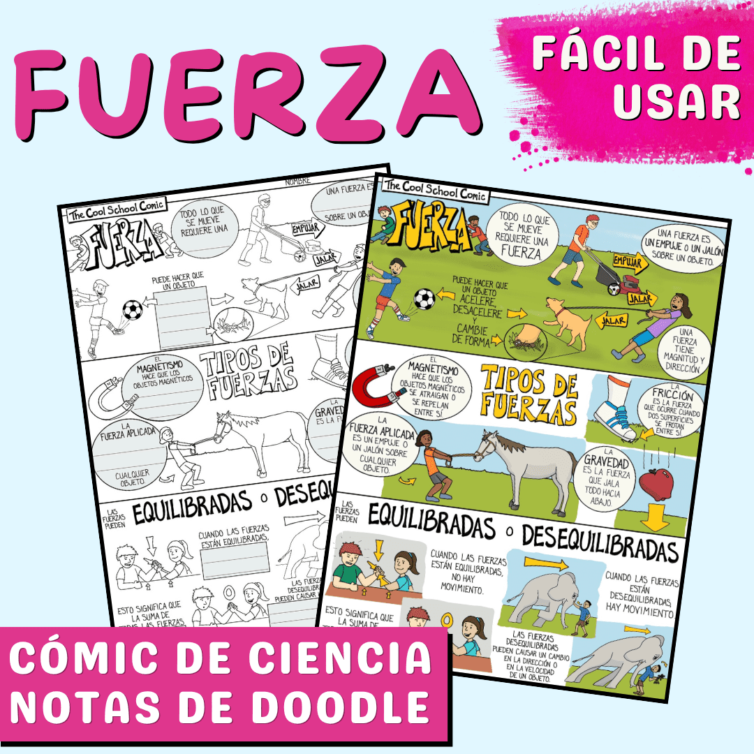 Fuerza y Movimiento - Cool School Comics